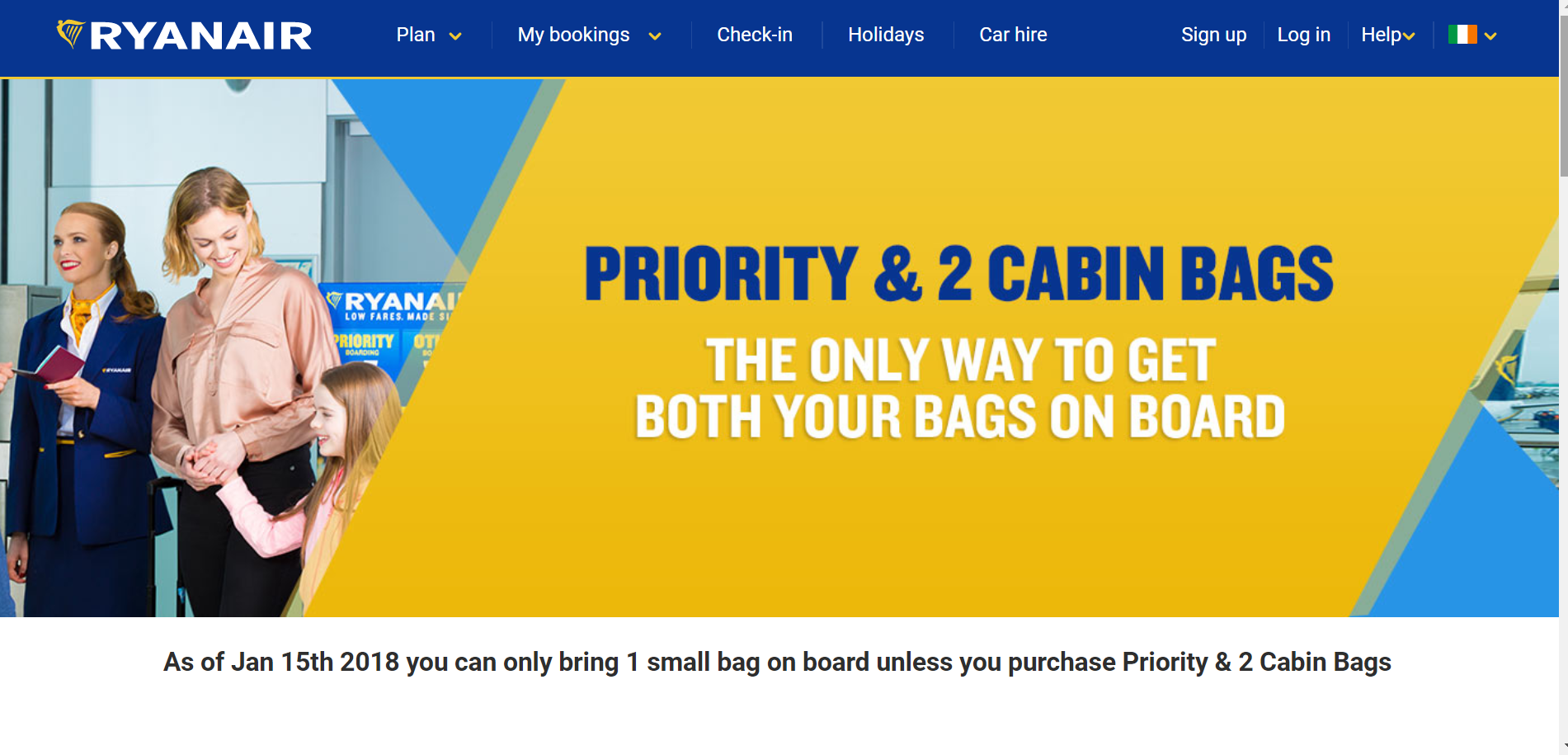 Ryanair で2018年1月15日から適用された Priority Boarding の体験レポをしたいと思います ...